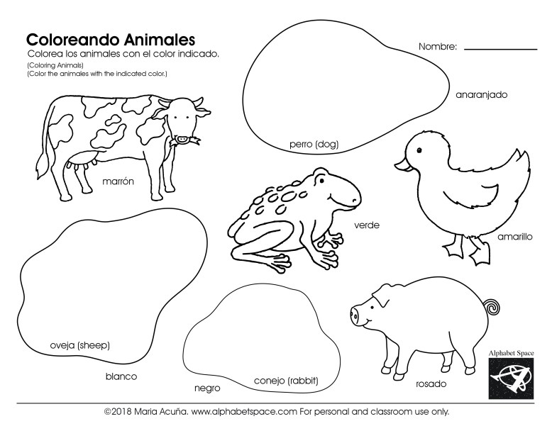 Los Animales / Animals – Spanish Learning Resources