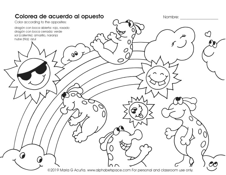 Los Opuestos / Opposites – Alphabet Space