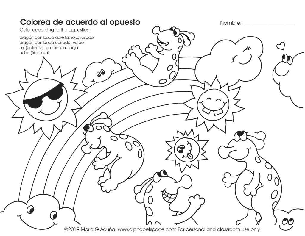 Los Opuestos / Opposites – Alphabet Space