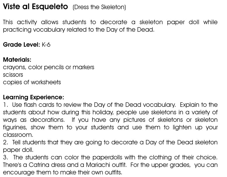 Day of the Dead. Día de los muertos. – Spanish Learning Resources