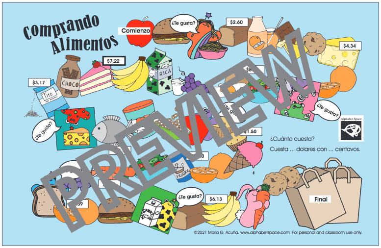 Los Alimentos / Food – Spanish Learning Resources