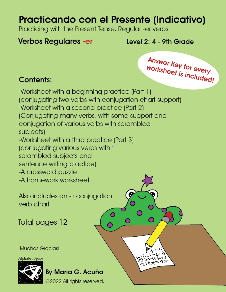Presente Indicativo. Verbos Regulares -ir. – Spanish Learning Resources
