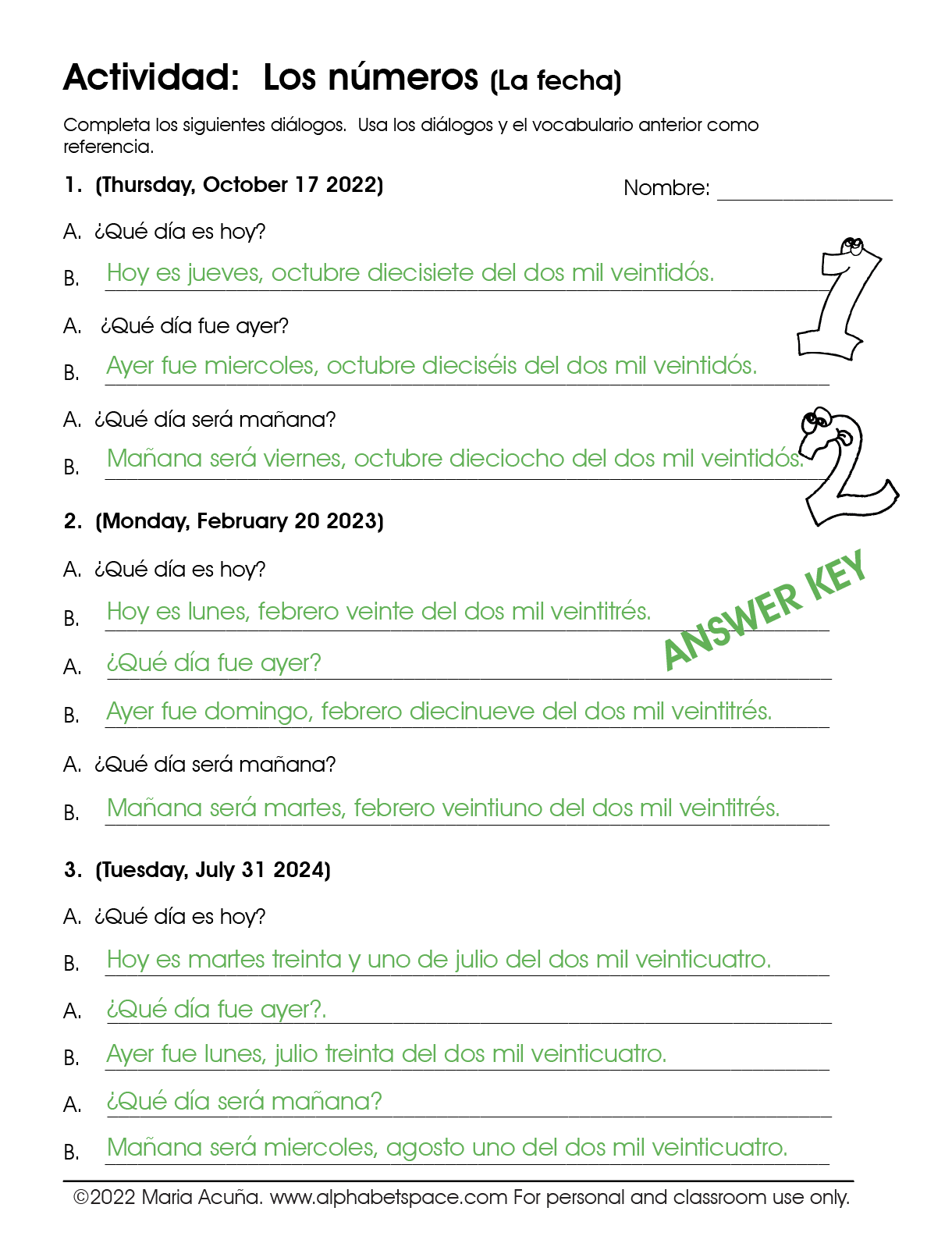 Los meses del año / The Months of the Year – Spanish Learning Resources