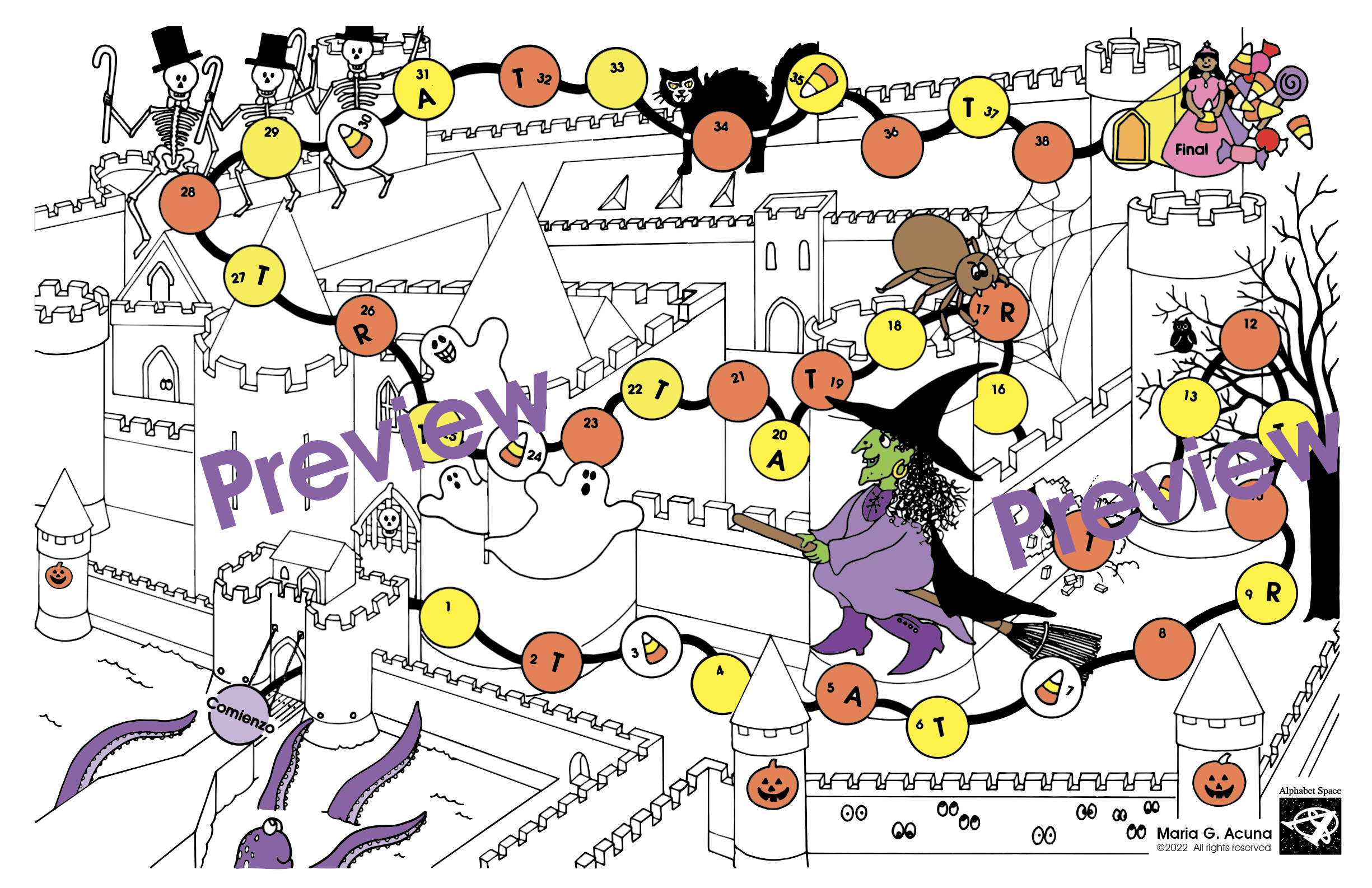 Noche de Brujas / Halloween – Alphabet Space