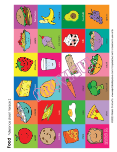 Los Alimentos / Food – Alphabet Space